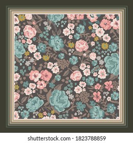 Scarf Design Textile Vector Illustration Stock Vector (Royalty Free ...