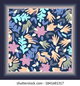 Scarf Design Textile Vector Illustration Stock Vector (Royalty Free ...