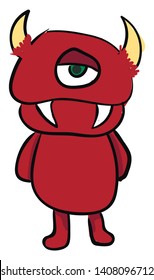 Scarlet Character One Eye Vector Color Stock Vector (Royalty Free ...