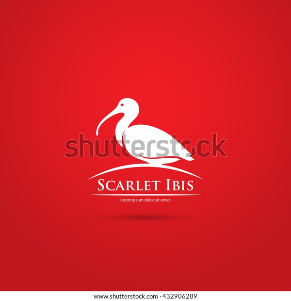 Scarlet Ibis Symbol Vector Illustration Stock Vector (Royalty Free ...