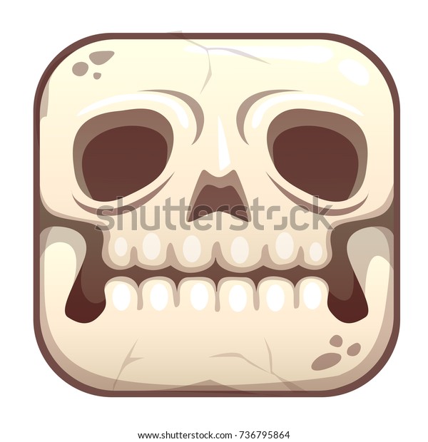 Scary App Icon Stylized Old Cartoon Stock Vector (Royalty Free ...