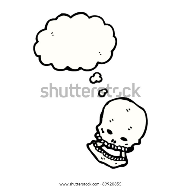 Scary Grinning Skull Cartoon Stock Vector (Royalty Free) 89920855 ...