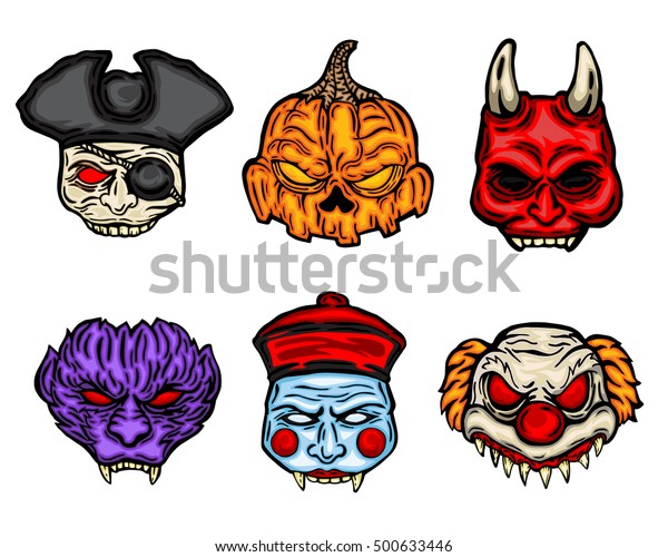 Máscara de Halloween asustada 2