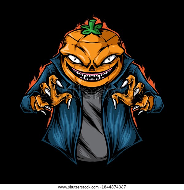 Scary Halloween Monster Vector Character Stock Vector (Royalty Free ...
