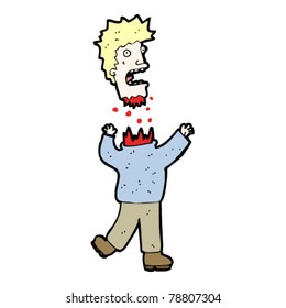 Vektor Stok Cartoon Severed Head Man (Tanpa Royalti) 79770925 ...