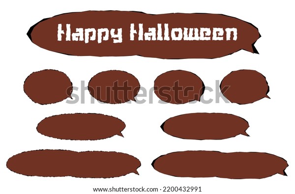 Scary Image Red Black Speech Bubble Stock Vector (Royalty Free ...