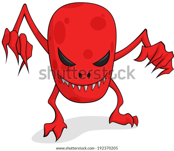 Scary Monster Claws: vector de stock (libre de regalías) 192370205 ...