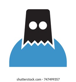 Scary Monster Icon Stock Vector (Royalty Free) 747499357