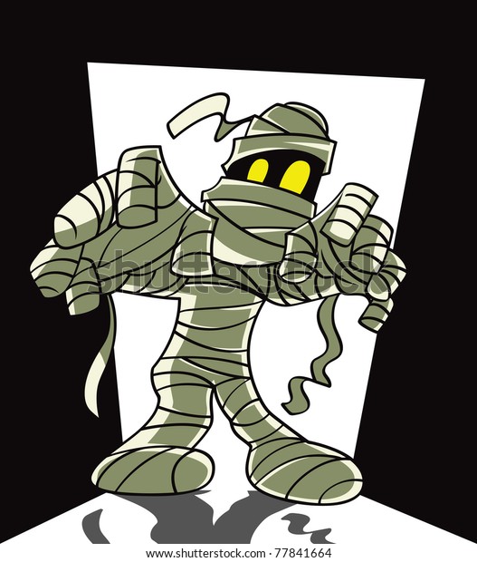 Scary Mummy Stock Vector (Royalty Free) 77841664