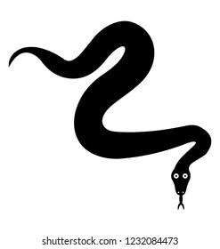 Scary Reptile Snake Solid Icon Stock Vector (Royalty Free) 1232084473 ...