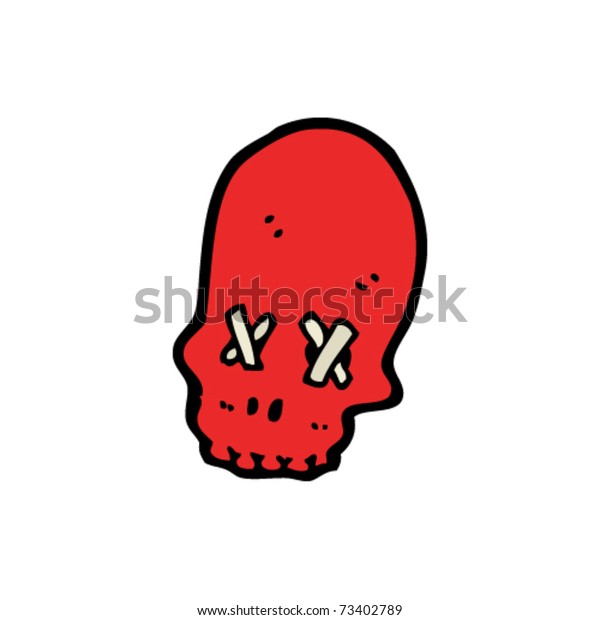 Scary Skull Cartoon Stock Vector (Royalty Free) 73402789 | Shutterstock