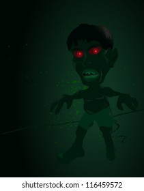 3d Illustration Cyberpunk Scary Creature Red Stock Illustration 1580821525
