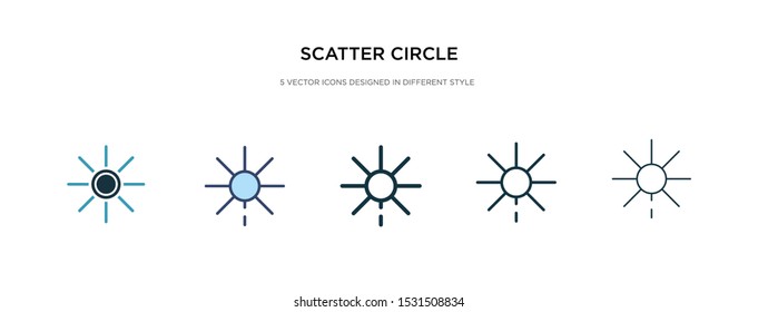 Scatter Circle Icon Different Style Vector Stock Vector (Royalty Free ...