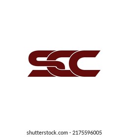 Scc Letter Monogram Logo Design Vector Stock Vector (Royalty Free ...