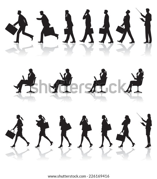 Scene Business Shadow Stock Vector (Royalty Free) 226169416