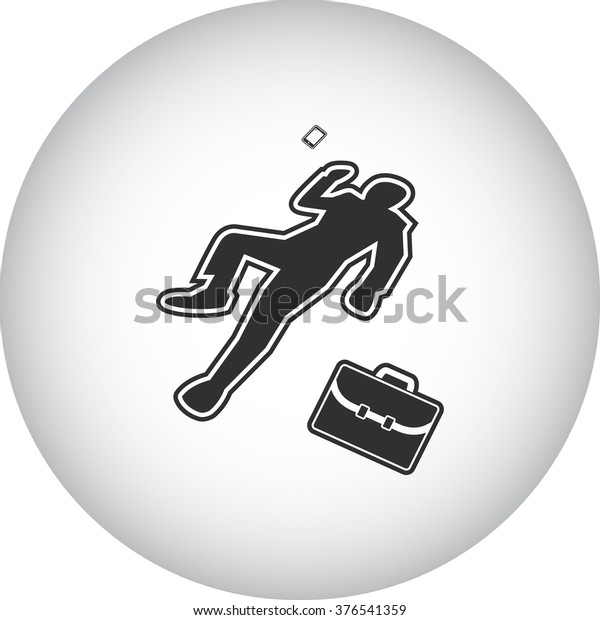 Scene Crime Dead Body Simple Icon Stock Vector (Royalty Free) 376541359 ...