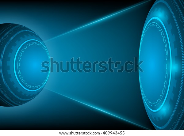 Scene Illumination Light Shining Ball Stock Vector (Royalty Free ...