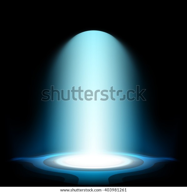 Scene Illuminationlight Shining Down On Stage Stock Vector (Royalty ...