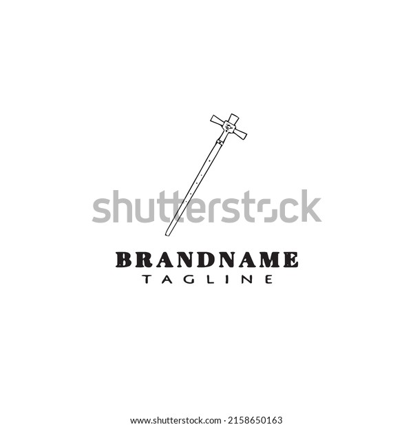 Sceptre Logo Icon Design Template Modern Stock Vector (Royalty Free ...
