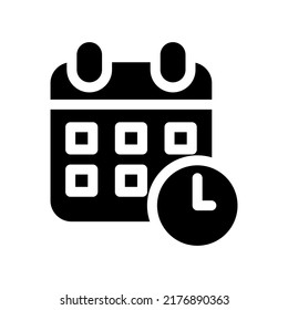 Schedule Icon Vector Symbol Design Illustration Stock Vector (Royalty ...