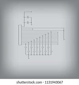 Schematic Diagram Vector Stock Vector (Royalty Free) 1131943067 ...