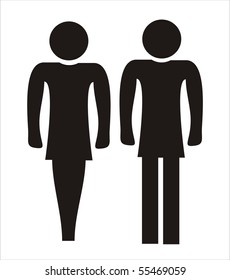 Schematic Icons Set People Stock Vector (Royalty Free) 55469059 ...