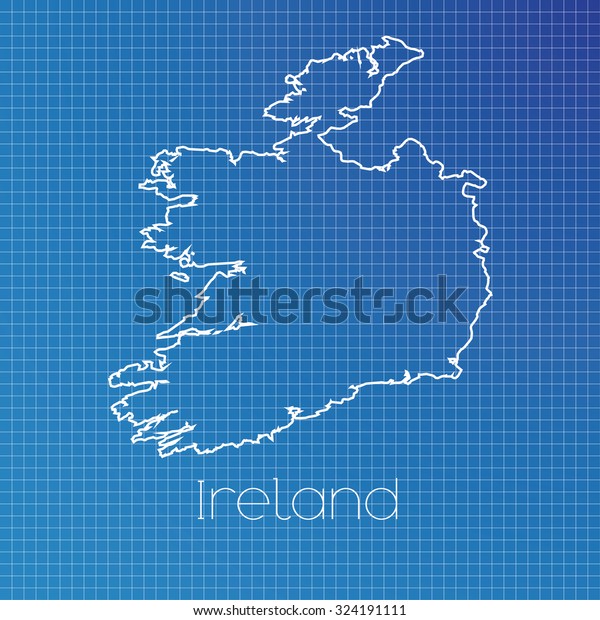 Schematic Outline Country Ireland Stock Vector (Royalty Free) 324191111 ...