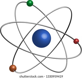 Simple Atom Symbol Atomic Mark Emblem: เวกเตอร์สต็อก (ปลอดค่าลิขสิทธิ์ ...
