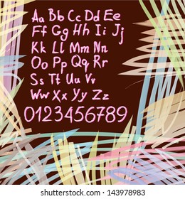 School Alphabet On Classroom Blackboard Stock Vector (Royalty Free ...