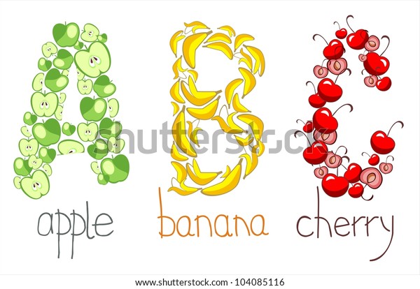 School Alphabet Letters Abc Stock Vector (Royalty Free) 104085116 ...