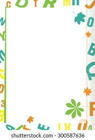 School Background Letters Stock Vector (Royalty Free) 300587636 ...