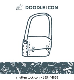 School Bag Doodle Stock Vector (Royalty Free) 274762523