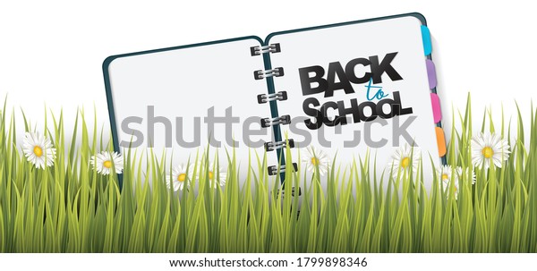 School Banner Header Education Design Concept Stock Vector (Royalty ...