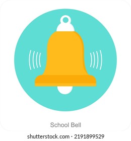 School Bell Ringing Icon Concept Stock Vector (Royalty Free) 2191899529 ...