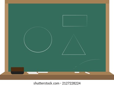 School Blackboard Illustration Vector On White Stock Vector (Royalty ...