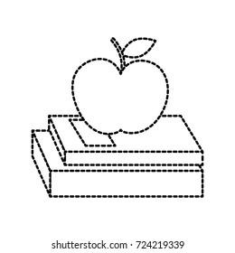 School Books Apple Study Learn Concept Stock Vector (Royalty Free ...