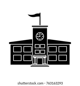School Building Symbol Stock Vector (Royalty Free) 763163293 | Shutterstock