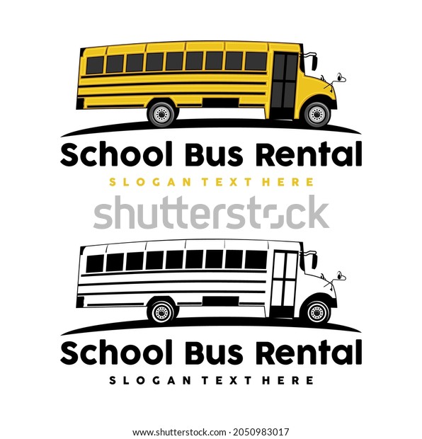 School Bus Logo Design Brand Vector Stock Vector (Royalty Free ...