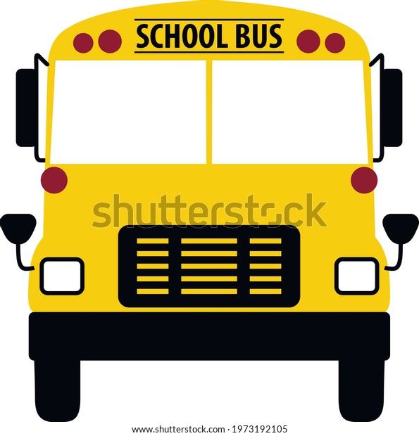 School Bus Svg Vector Illustration Isolated Stock-vektor (royaltyfri ...