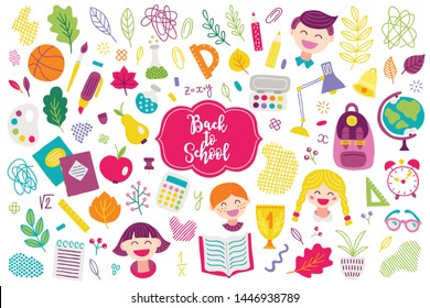 Cute Girls Elements Inspiration Quotes Seamless: vetor stock (livre de ...