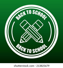 School Design Over Green Background Vector Stock Vector (Royalty Free ...