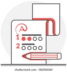 School Exams Infographic Icon Elements School Stock Vector (Royalty ...