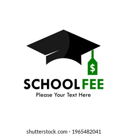 School Fee Logo Template Illustration Stock Vector (Royalty Free ...