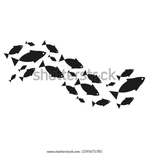 School Fish Vector Illustration Stock Image Stock Vector (Royalty Free ...