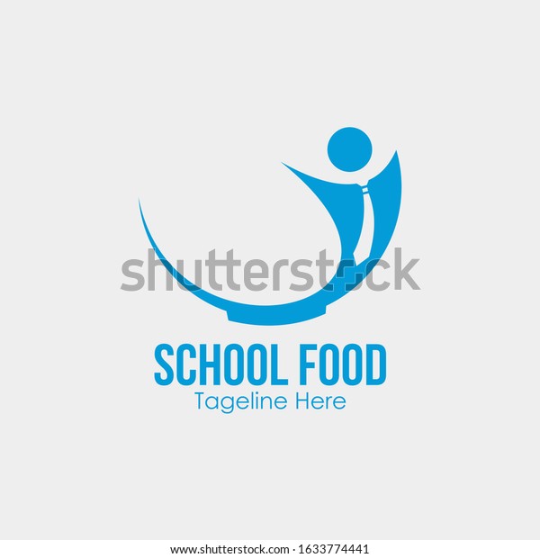 School Food Logo Icon Design 스톡 벡터(로열티 프리) 1633774441 | Shutterstock