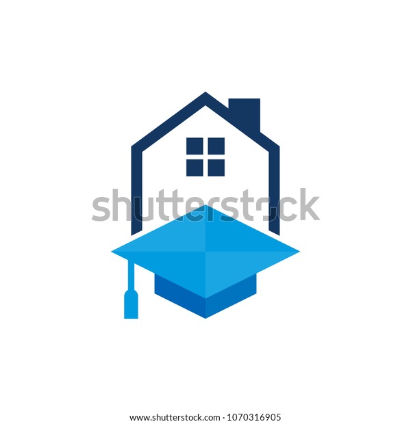 School House Logo Icon Design Stock Vector (Royalty Free) 1070316905 ...