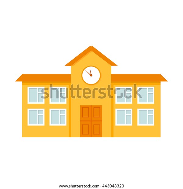School Icon Cartoon Stock Vector (Royalty Free) 443048323