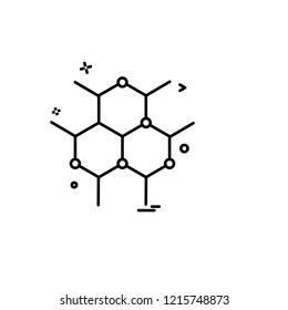 Hydrocarbons Molecula Linear Icon Concept Hydrocarbons: เวกเตอร์สต็อก ...