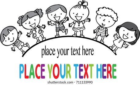 School Kids Background Design Stock Vector (Royalty Free) 711133990 ...