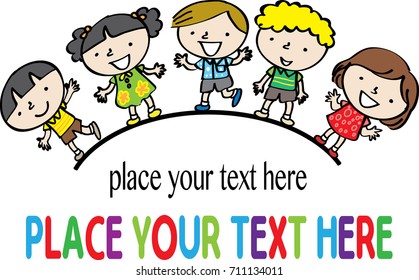 School Kids Background Design Stock Vector (Royalty Free) 711134011 ...